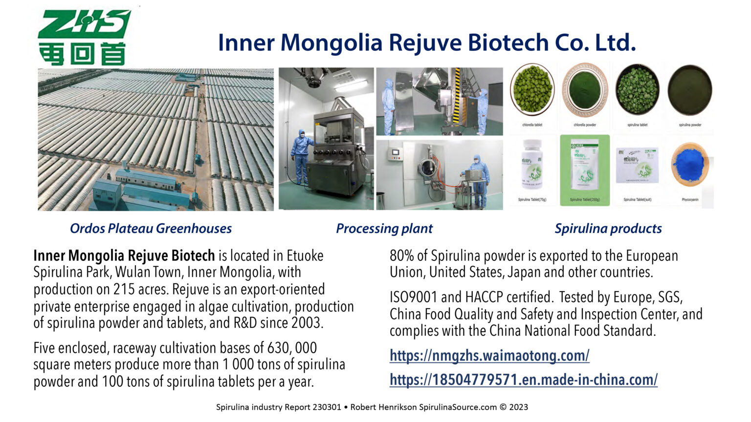 China • Spirulina Producers Report | Spirulina Source